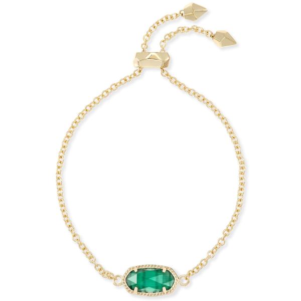 商品名: Kendra Scott Elainaブレスレット ゴールド/ブラック レディース フリーサイズ Kendra Scott Elaina Link Chain Bracelet for Women, Dainty Fashion ...