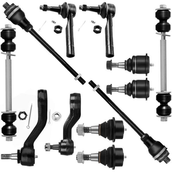 商品名SCITOO 12PCS Kits Suspension Ball Joints Tie Rod Ends Adjusting Sleeves Idler Pitman Arm fit 2003 2004 2005 2006 for ...