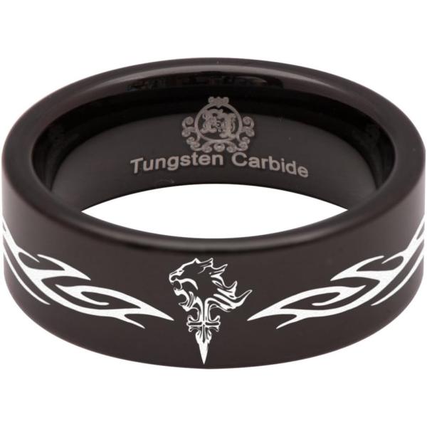 商品名タングステンカーバイドGrieverリング8 mm結婚記念バンドfor Men and WomenBlack Tungsten Carbide Griever Ring 8mm Wedding Band Anniversary Rin...