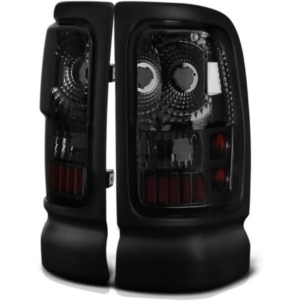 商品名VIPMOTOZ スモークレンズ テールライトランプ 1994-2001 Dodge RAM 1500 2500 3500用 Driver &amp; Passenger Side AZN-OT-DRAM94-SMVIPMOTOZ T...