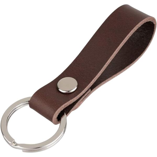 商品名Richbud ベジタブルレザー キーチェーン Pob 手作り シルバー キーリング ストラップ 手製 ブラックBeeSpring Leather Keychain Handcraft Silver Key Ring Lanyard ...