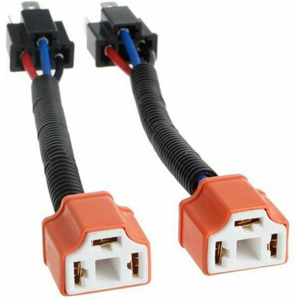 商品名x xotic tech 電球用2ピースソケットピグテールワイヤーハーネスアダプター H4/ 9003/ HB2 ブラックXotic Tech 2pcs H4/ 9003/ HB2 Socket Pigtail Wiring Harn...