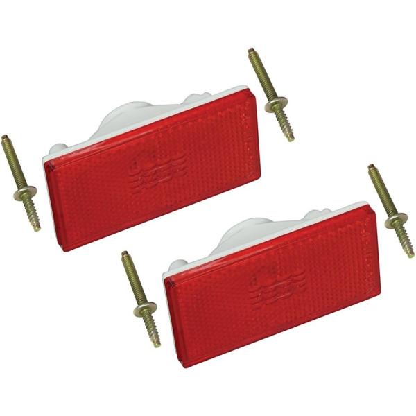 商品名Auto Krafters リアサイドマーカーランプボディとレンズ LH-RH ペア 1970-77 マーベリック 1970 フェアレーン モンテゴ ギャラクシー マスタング (EBD0OZ-15A201PR-RD)Auto Kraf...