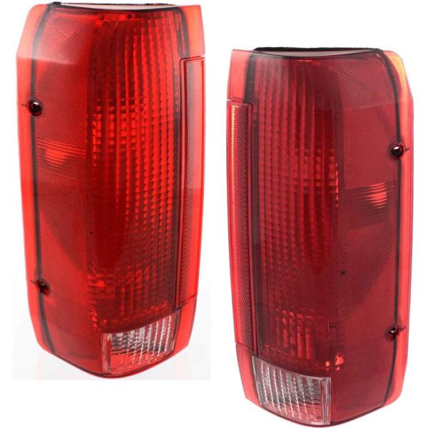 商品名For Ford F150 Pickup/Bronco Tail Light Assembly Unit 1989-1998 Pair Driver and Passenger Side Styleside Type DOT Cert...