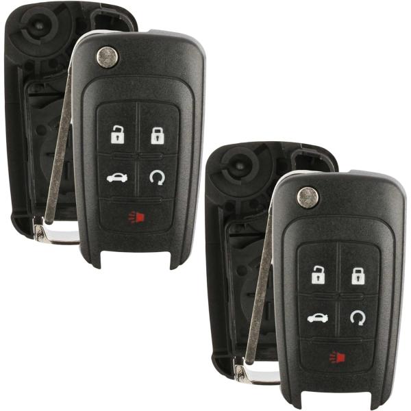 商品名Discount Keyless Replacement Uncut Trunk Flip Key Shell Case and Button Pad Compatible with OHT01060512, 5461A-010605...