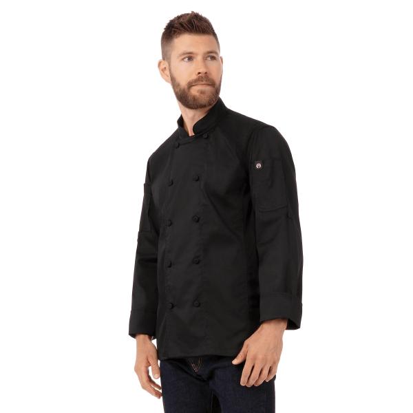 商品名: [Chef Works] シェフワークス ボーデン 長袖コックコート 【軽量薄手】【カラー:ブラック】 Chef Works Men's Bowden Chef Coat, Black, Largeブランド: Chef Works...