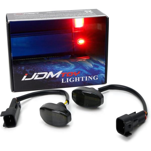 商品名iJDMTOY スモークレンズ レッド フルLED リアサイドマーカーライトキット 2010-14 フォード ラプター用 12-SMD LED搭載 OEMバックサイドマーカーランプの交換iJDMTOY Smoked Lens Red ...