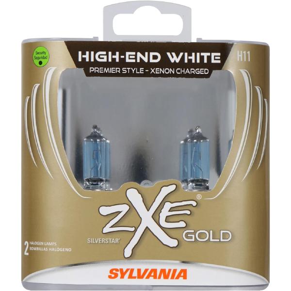 商品名SYLVANIA - H11 (64211) SilverStar zXe ゴールド 高性能 ハロゲン ヘッドライト バルブ - ヘッドライト ＆ フォグランプ 明るい 白色 出力 最高 代替品 HID 仕様 キセノン チャージ 技術...