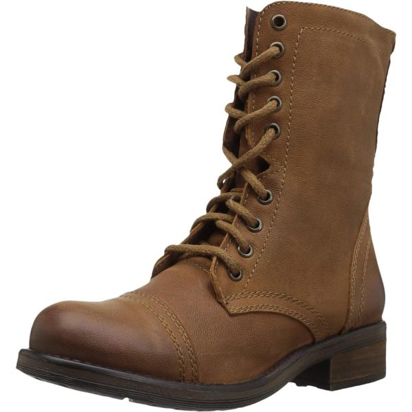 商品名Steve Madden レディース Tropa2-0 コンバットブーツ US サイズ: 8.5 Wide カラー: ブラウンSteve Madden womens Tropa2-0 Combat Boot, Cognac Leath...