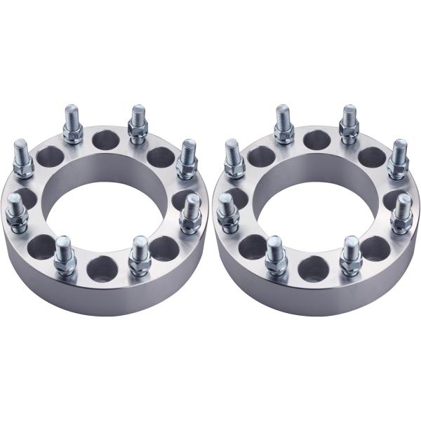 商品名DCVAMOUS 8ラグ 8x6.5 から 8x180 ホイールアダプター 1.5インチ Chevy Express Suburban Silverado 2500 3500、GMC Savana Sierra Yukon 2500 ...