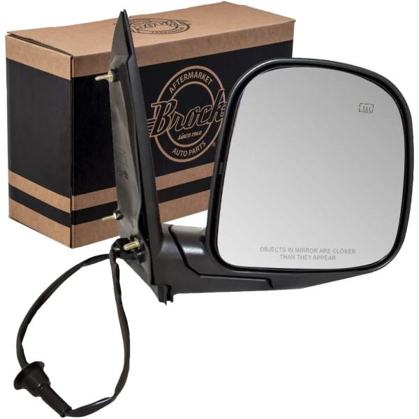 商品名Brock Replacement Passenger Power Side Door Sail Mounted Mirror Heated Compatible with 1996-2002 Express Savana Van 1...