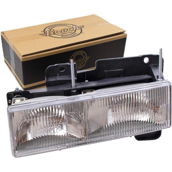 商品名Brock Replacement Driver Composite Headlight Compatible with 1990-2002 C/K 1500 2500 3500 Old Body Style Pickup Truck...