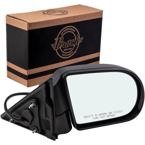 商品名Brock Replacement Passenger Power Side Door Mirror Heated w/Plastic Base Compatible with Blazer Jimmy Envoy Bravada S...