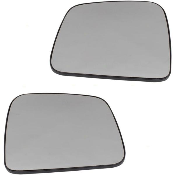 商品名Brock Replacement Pair Set Side View Mirror Glass &amp; Bases Heated compatible with 11-18 Durango Grand Cherokee 680...