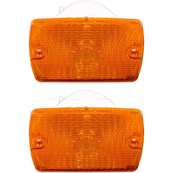 商品名Brock Replacement Set Driver and Passenger Park Signal Front Marker Lights Compatible with 1987-1993 Wrangler 5600137...