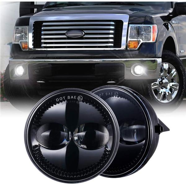 商品名Z-OFFROAD Luces antiniebla LED redondas de 4.5 pulgadas de repuesto para Ford 2011-2014 F150 F-150 2008-2011 Ranger 2...