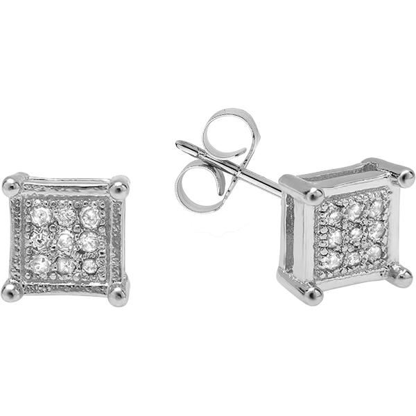 商品名Dazzlingrockコレクション 0.05カラット(ctw)プラチナメッキ ラウンドダイヤモンド メンズ ヒップホップ アイスドスタッドイヤリング スターリングシルバーDazzlingrock Collection 0.05 Ca...