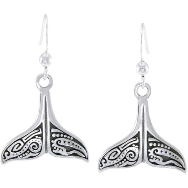 商品名Jewelry Trends Aboriginal クジラの尾 スターリングシルバー ダングルイヤリングJewelry Trends Aboriginal Whale Tail Sterling Silver Nautical Dan...