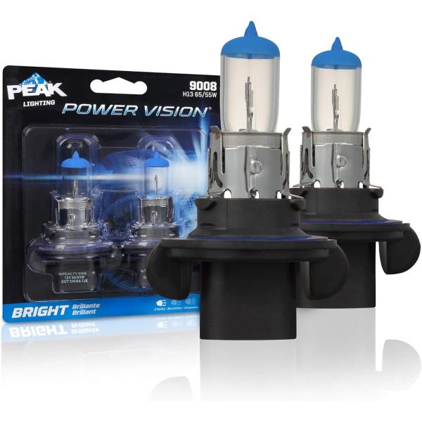 商品名PEAK パワービジョン 自動車用高性能9008/H13 65/55W ヘッドライト (2パック)PEAK Power Vision Automotive High Performance 9008/H13 65/55W Headli...