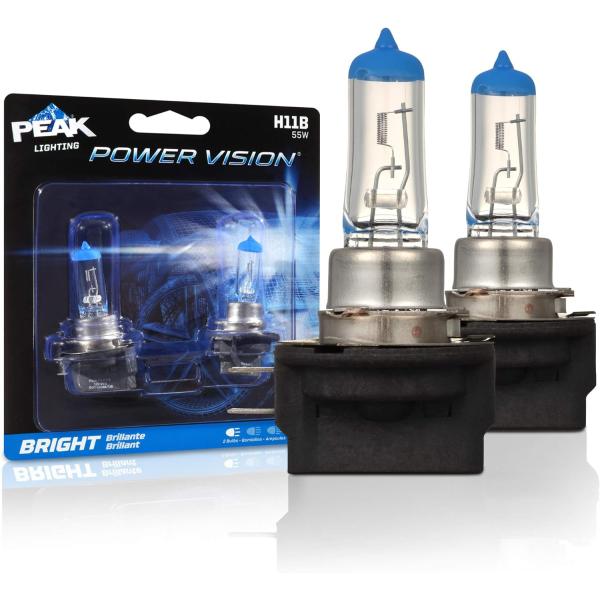 商品名PEAK パワービジョン 自動車用高性能出力 H11B 55W ヘッドライト (2パック)PEAK Power Vision Automotive High Performance Output H11B 55W Headlights...