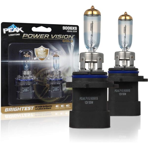 商品名PEAK Power Vision Gold 自動車パフォーマンスヘッドランプ 9006XS HB4A 2個パックPEAK Power Vision Gold Automotive High Performance 9006XS/HB...