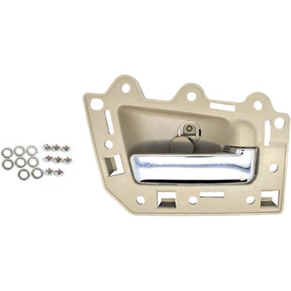 商品名Advance Ignition Compatible with Jeep 2005-2011 Grand Cherokee Rear Right Inside Inner Door Handle Beige Chrome Bolt ...