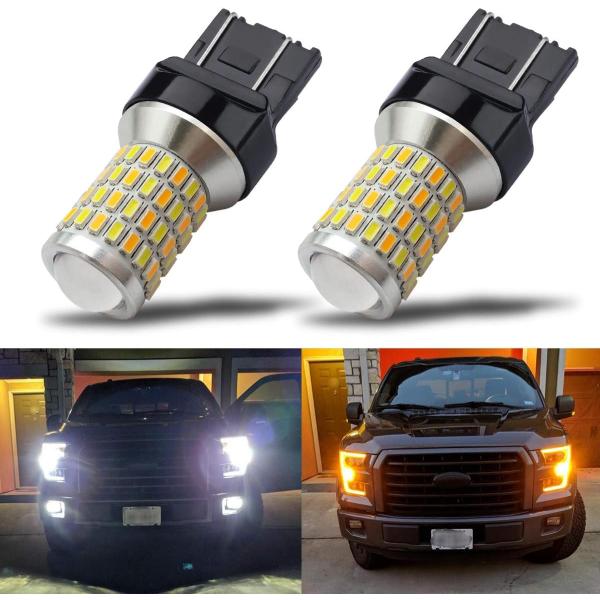 商品名iBrightstar Newest Super Bright 7443 7444NA Switchback LED Bulbs with Projector Replacement for Daytime Running Light...