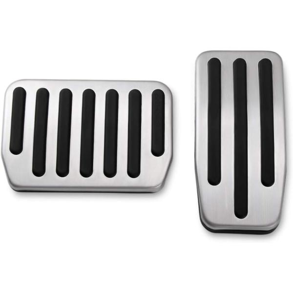 商品名VCiiC No Drill Gas Brake Pedal, Stainless Steel Anti-Slip Accelerator Brake Pedals Pad Cover Fit Tesla Model 3ブランド：VC...