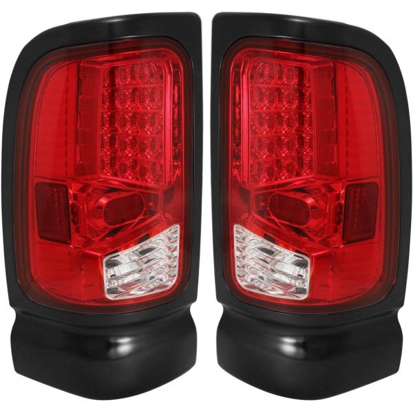 商品名Morakot Racing 交換用/交換用 1994-2001 Dodge Ram 1500/1994-2002 Dodge Ram 2500/3500 LED テールライト クロームハウジング/レッドレンズMorakot Raci...