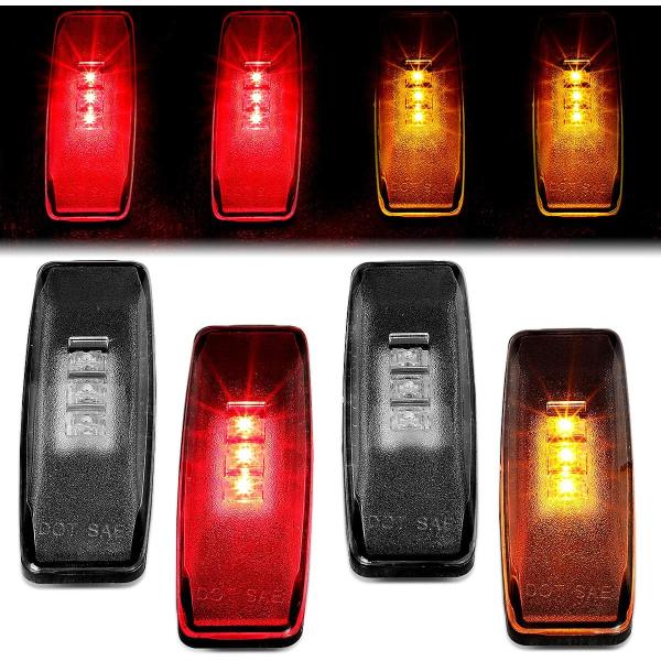 商品名FENDL-DRAM94-VR ブラック AD-FENDL-DRAM94-SMAuto Dynasty 4Pcs Smoked Lens Dually Bed Fender LED Side Marker Light Replacem...