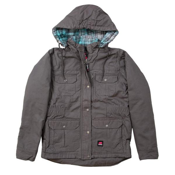 商品名: Berne OUTERWEAR レディース US サイズ: Small カラー: グレー Berne Women's Softstone Duck Barn Coat, Small Regular, Titaniumブランド: B...
