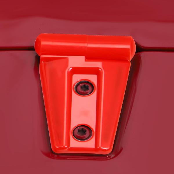 商品名2PCS Hood Hinge Cover Trim Accessories for Jeep Wrangler JK JKU &amp; Unlimited 2007-2018 (Red)ブランド：JeCar商品サイズ：高さ：3.2...