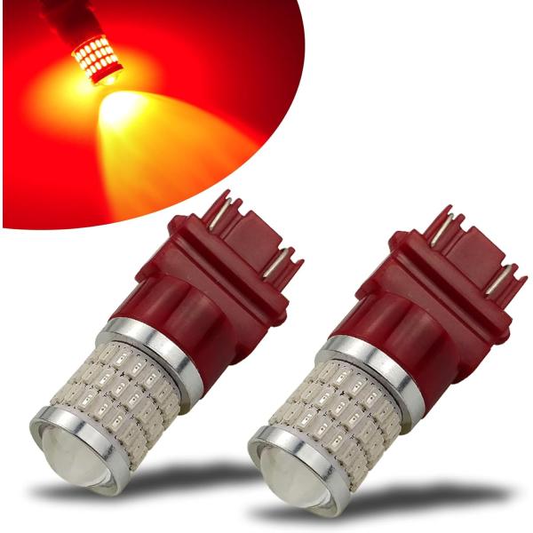 商品名iBrightstar Newest 9-30V Flashing Strobe Blinking Brake Lights 3157 3057 3156 3056 LED Bulbs with Projector replaceme...
