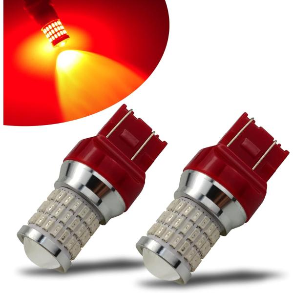 商品名iBrightstar Newest 9-30V Flashing Strobe Blinking Brake Lights 7440 7443 T20 LED Bulbs with Projector replacement for...