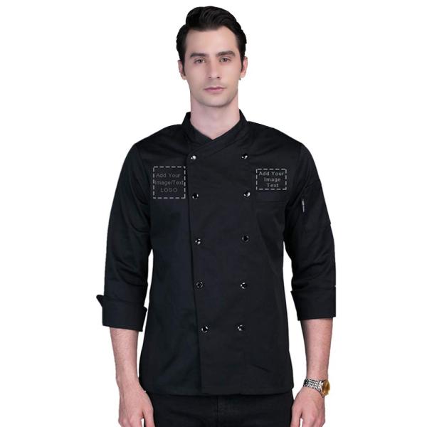 商品名:  Personalized Customized Chef Jacket Hotel Kitchen Restaurant Chef Coat Custom Chef Uniform(Black M)ブランド: YOWESHOP商...