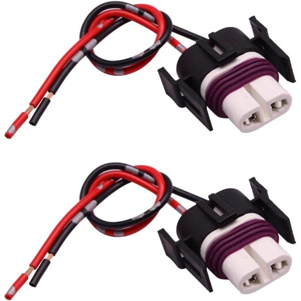 商品名YUNPICAR H11 ヘッドライト用 カプラーケーブル メス 交換/加工/増設など 防水 ソケット (h11 セラミック ソケット)YUNPICAR H11 High Temperature Ceramic Headlight P...