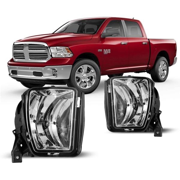 商品名AUTOFREE Fog Lights for 2013-2018 Dodge Ram 1500 Pickup Truck/ 2019 Dodge Ram 1500 Classic with Bulbs 9006 12V 51W OE...