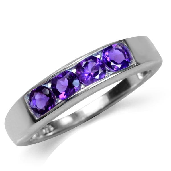 商品名: Silvershake スタッカブルリング 天然アフリカンアメジスト 925スターリングシルバー ジャーニースタック Silvershake Natural African Amethyst 925 Sterling Silver...