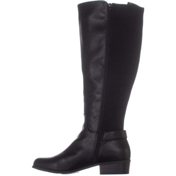 商品名Alfani レディース Kallumm フェイクレザー トールニーハイブーツ, ブラック/ネオ, 6Alfani Womens Kallumm Fabric Round Toe Mid-Calf Fashion Boots, Bla...