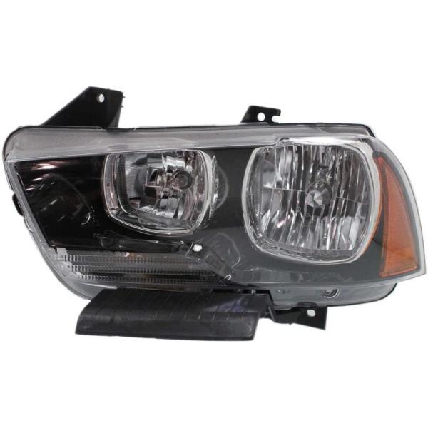 商品名CarLights360: For Dodge Charger Headlight Assembly 2011 12 13 2014 Driver Side | w/Bulbs | Halogen Type | DOT Certifi...