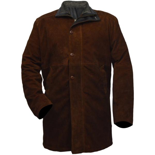 商品名: FaddyRox OUTERWEAR メンズ US サイズ: 5XL (54" - 55") カラー: ブラウン FaddyRox Longmire Sheriff Walt Robert Taylor Suede Leather...