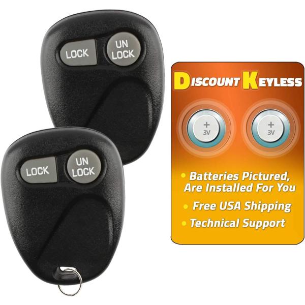 商品名96-07 シボレー GMC キーレスエントリー リモートキーフォブ 2btn 16245100-29 ABO1502T - 2パックFor 96-07 Chevy GMC Keyless Entry Remote Key Fob 2...