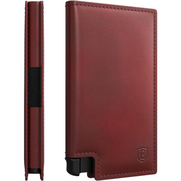 商品名Ekster Parliament スリムレザーウォレット RFIDブロック クイックカードアクセス, メルローレッド, osfa, モダンEkster Parliament Men's Wallet | RFID Blocking ...