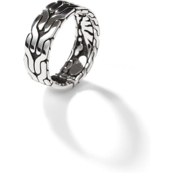 商品名John Hardy メンズ クラシックチェーン シルバーバンドリング 8mm 11 シルバーJohn Hardy Men's Chain Silver Band Ring, Classic Chain Collectionブランド：...