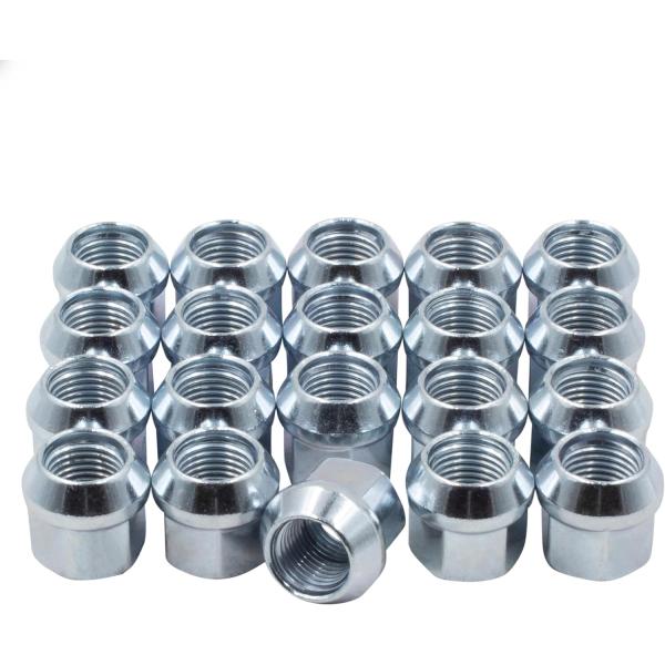 商品名Wheel Accessories Parts 亜鉛仕上げ オープンエンド ドングリバルジラグナットセット 19mm (3/4インチ) 六角 (M12x1.50) 20個セットWheel Accessories Parts 20 Pc...