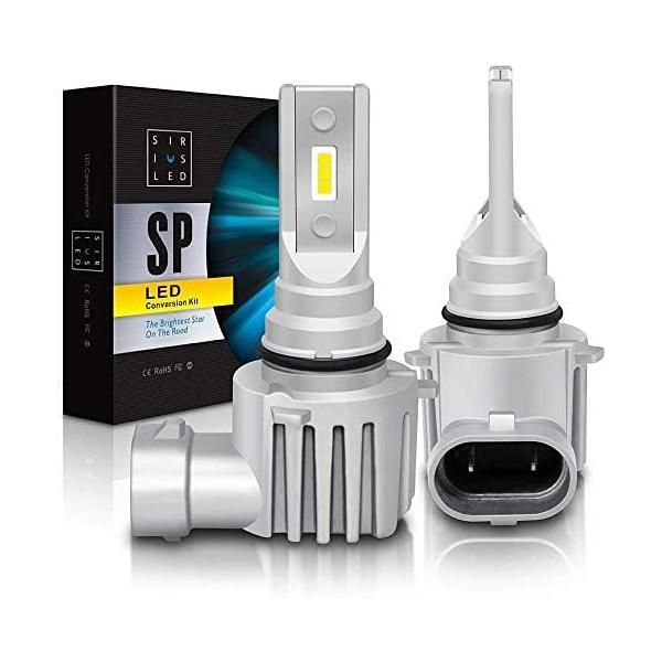商品名SIRIUSLED SP 9145 9040 H10 High Power Ultra Bright LED Fog Light Bulb 5000 Lumen Super Compact Fanless Pure White 600...