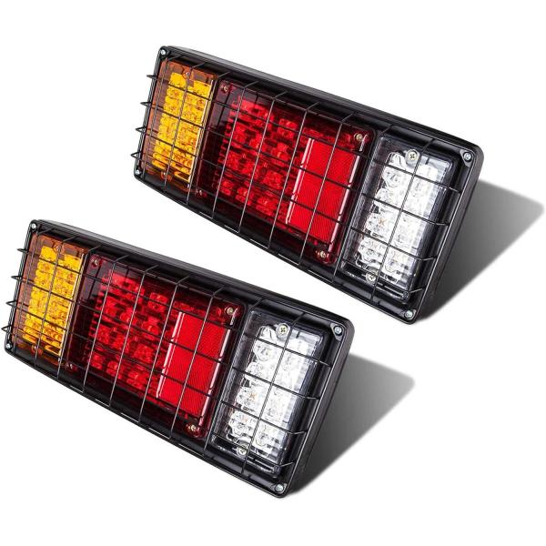 商品名LIMICAR 40 LED トレーラーテールライトキット 防水 リバースウィンカーブレーキトレーラーライト UTV UTE RV キャンパー ピックアップトラック ボート用 (2パック)LIMICAR 40 LED Trailer ...