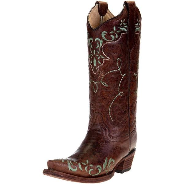 商品名Corral ブーツ L5493 US サイズ: 7 カラー: ブラウンCORRAL Women's Circle G by Embroidery Western Boot Snip Toe Brown 7 M USブランド：Corr...