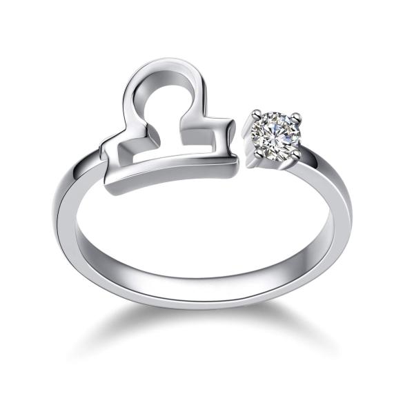 商品名: YFN 925スターリングシルバー 星座リング 12星座 星座 調節可能 かわいいリング 925 Sterling Silver Zodiac Sign Rings 12 Constellation Astrology Adjus...