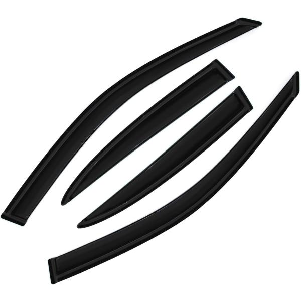 商品名Gldifa Smoke Sun/Rain Guards Wind Deflector Compatible with 2001-2005 Honda Civic Sedan Window Visors 4pcsブランド：GLDIFA...